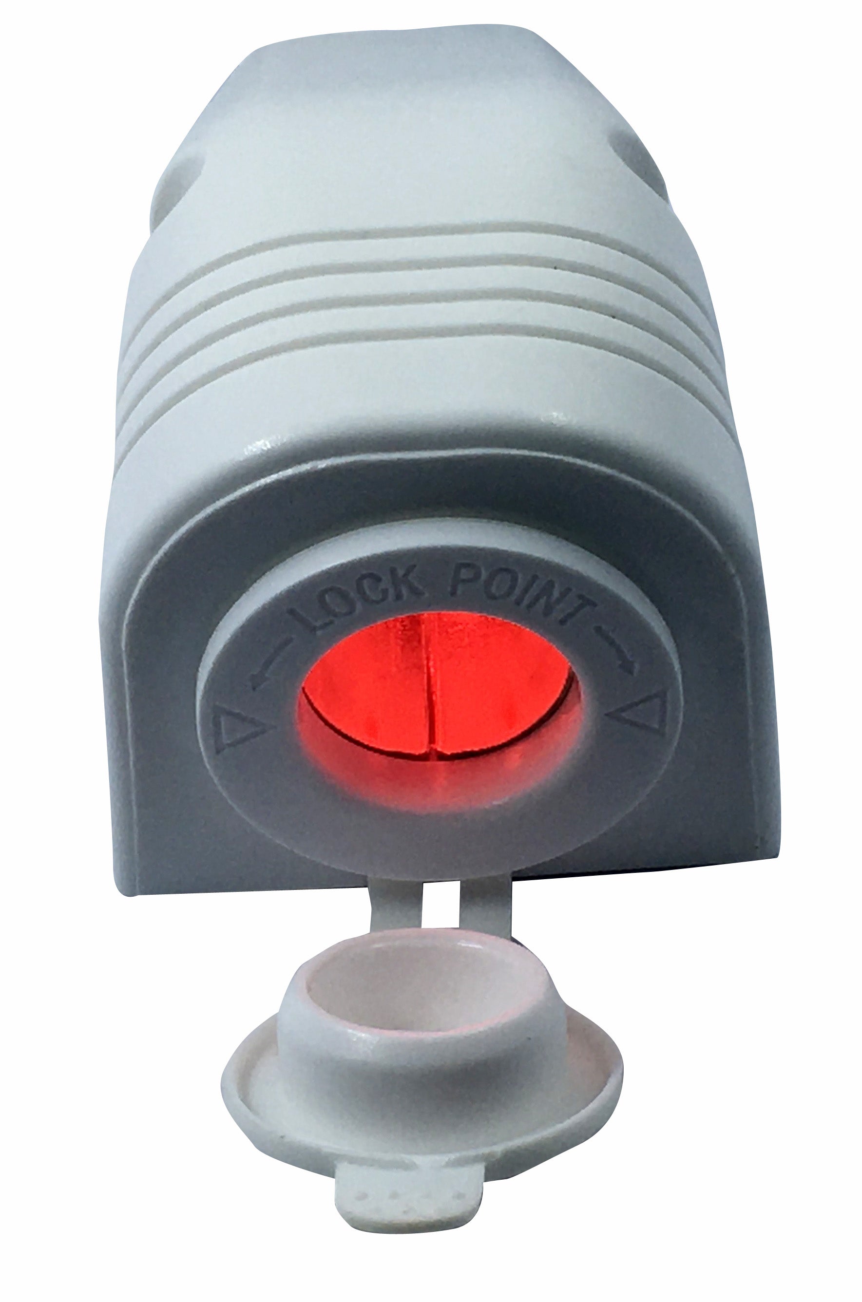 White Surface Mount Socket LED Red